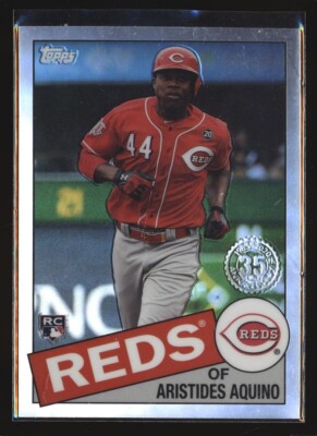 2020 TOPPS CHROME 35TH ANNIVERSARY ROOKIE ARISTIDES AQUINO REDS | eBay