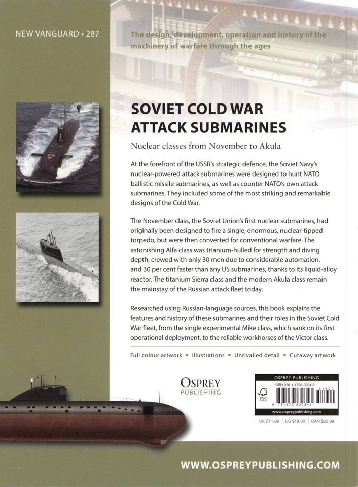 Adam Tooby Edward Hampshire / Soviet Cold War Attack Submarines Nuclear ...