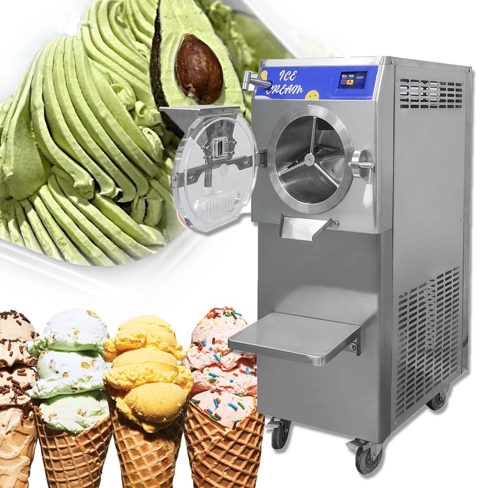 Wixkix 60L/H Italian Ice Machine Gelato Maker Batch Freezer with Faucet ...