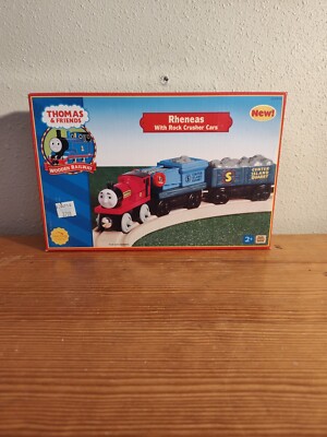 Thomas and Friends Wooden Railway Rheneas Rock Crusher Cars Pack NEW IN ...