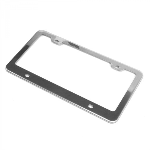 Bright Chrome License Plate Frame FRAMEC1 hot rod truck rat muscle | eBay