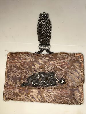 antique asian wallet with a silver dragon | eBay