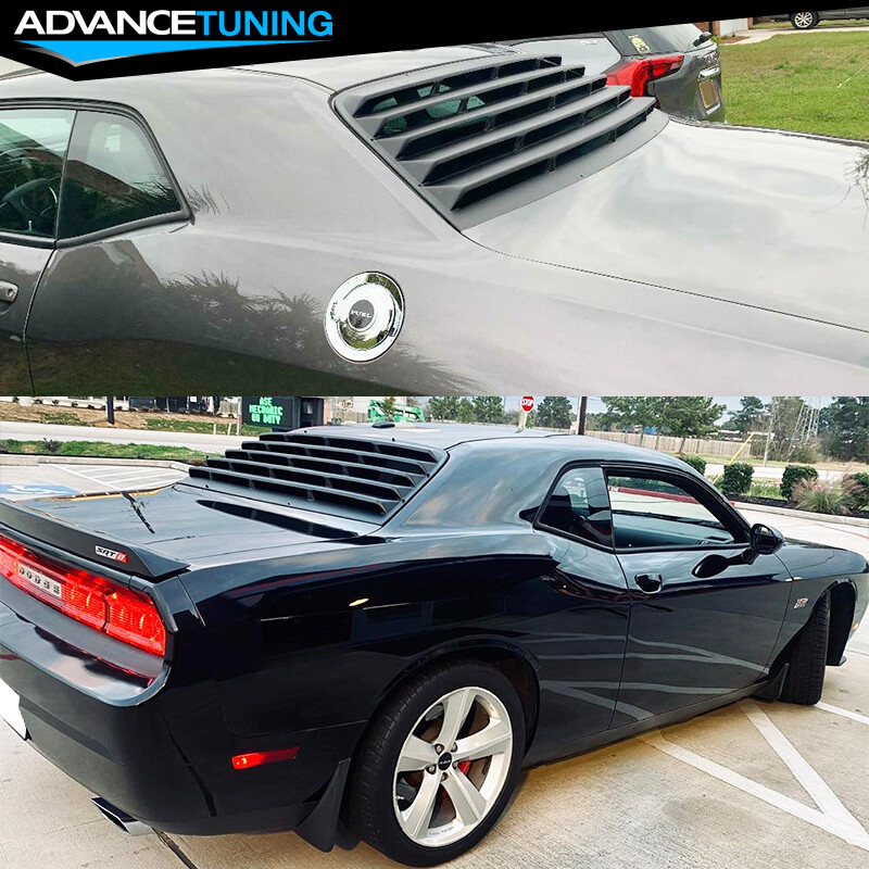 Fits 08-23 Dodge Challenger Coupe Rear Window Louver Scoop Sun Shade ...