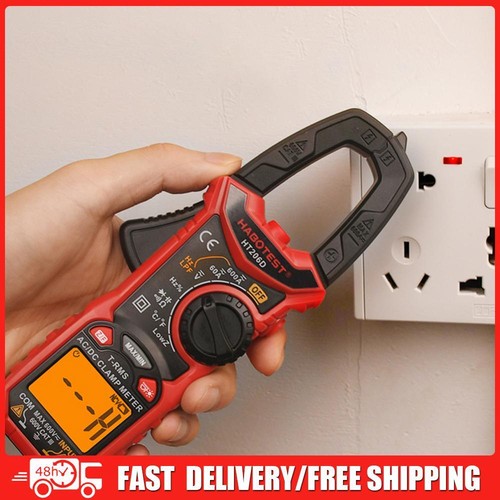 Digital Multimeter with LCD Display Amp Meter ABS with Flashlight for ...