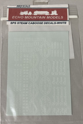 Echo Mountain Models SPS Steam Spokane Portland Seattle HO WHITE ...