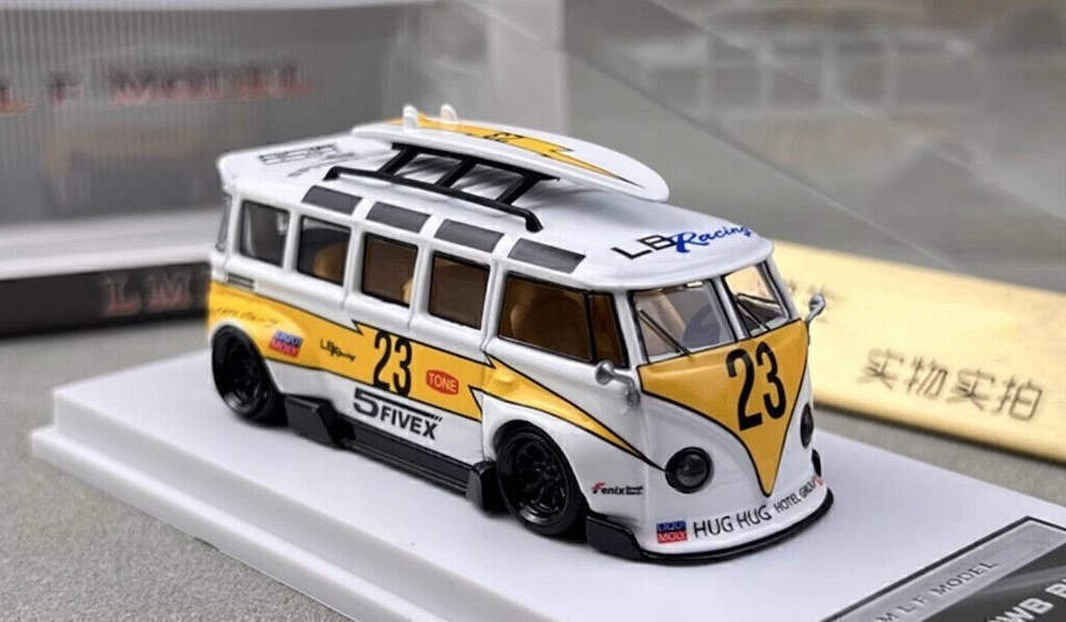 GB LMLF 1:64 VW T1 RWB Van Mini Bus Camper #23 Kombi Model Diecast ...