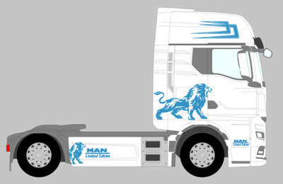 MAN truck side panel decals for both sides truck stickers TGX German ...