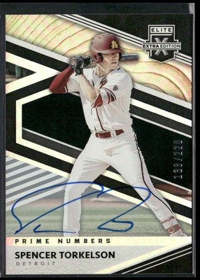 2020 Elite Extra Edition Signatures Prime Numbers Auto #1 Spencer ...