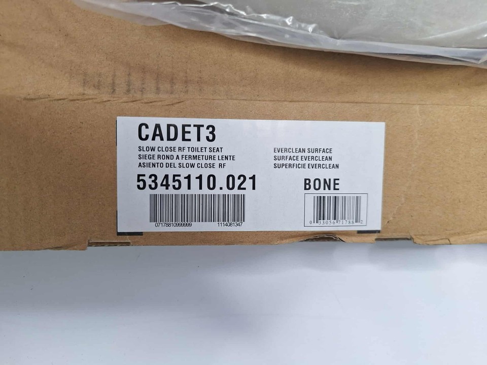American Standard 5345.110.021 Bone Cadet 3 Round Toilet Seat | eBay