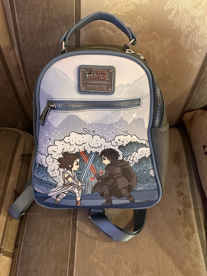 Loungefly Disney Star Wars Rise of Skywalker Kylo Ren & Rey Backpack ...