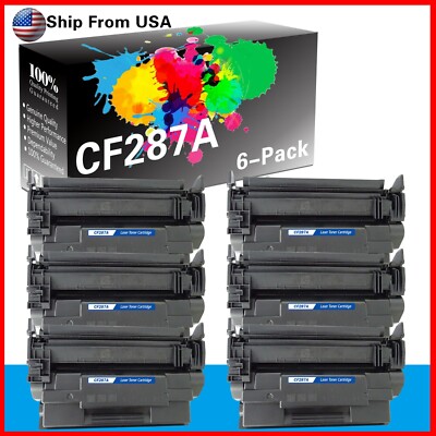 6PK CF287A 287A Toner Cartridge for M506 M506n M506dn M527 Printers | eBay