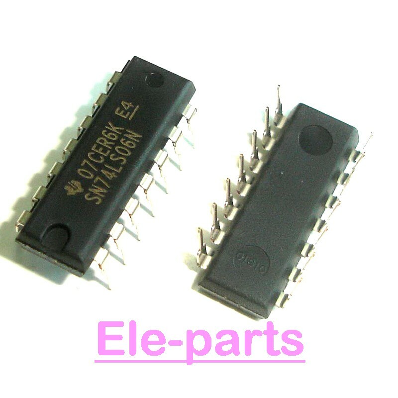 5 PCS SN74LS06N DIP-14 74LS06 74LS06N Hex Inverted Buffers Integrated ...