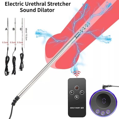 Male E-Stim Shock Stainless Steel Urethral Plug Dilator Stretcher Sound Devices | eBay UK