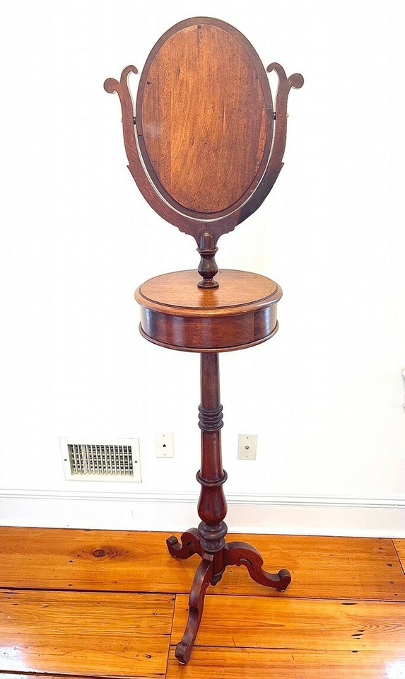 Antique 1800s Victorian Shaving Stand _ Vintage Pedestal Grooming ...