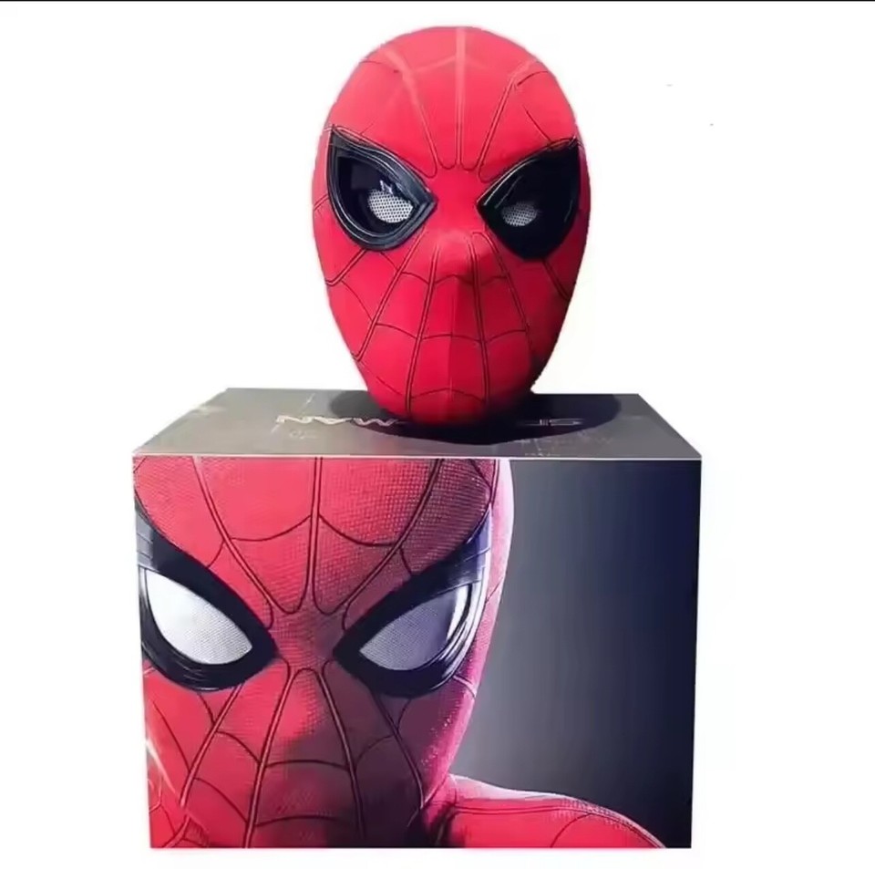 Spider-Man Mask Moving Arachnid Eyes Chin Control Eyes Helmet Masks ...