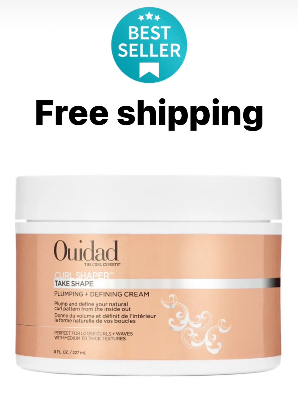 Ouidad Curl Shaper Take Shape Plumping + Defining Cream 8 oz OR 2 oz | eBay