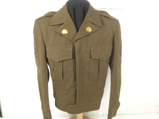 post-WWII US Army M1946 Wool Field "IKE" Jacket w/US & Adjutant General ...
