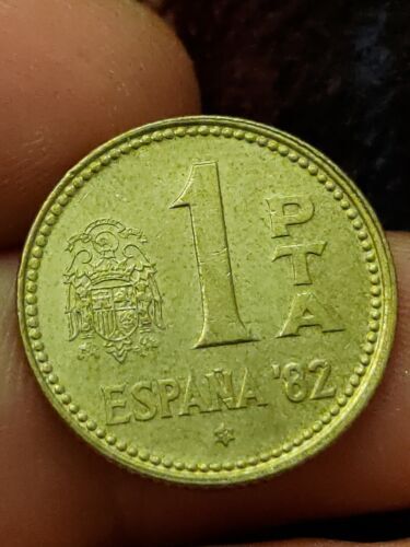 1980 Coin 1 Peseta Spain ESPANA 82 1 PTA mark 82 coin Kayihan coins T22 ...