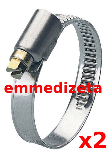 2 PZ - WURTH FASCETTA COLLARE STRINGITUBO METALLICA ACCIAIO INOX VARIE ...