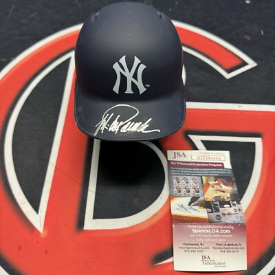 Jorge Posada Signed New York Yankees Mini Batting Helmet Autographed ...