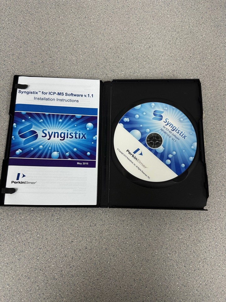 Syngistix Software for Perkin Elmer ICP-MS Version 1.1 | eBay