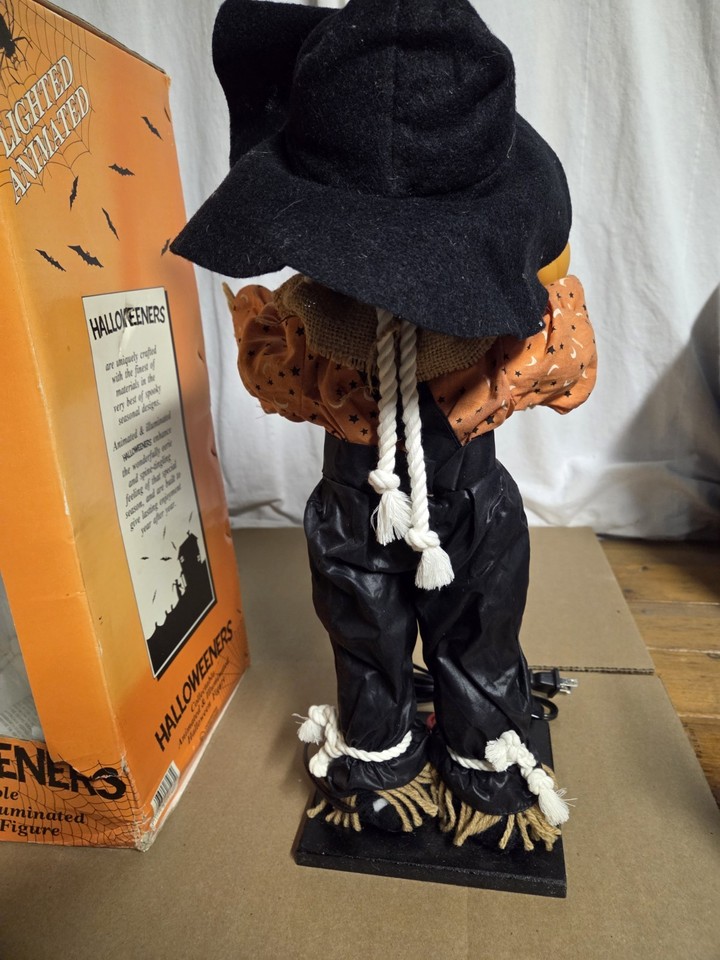 Vintage Telco Halloweeners Motionette HTF Animated Electric Scarecrow ...