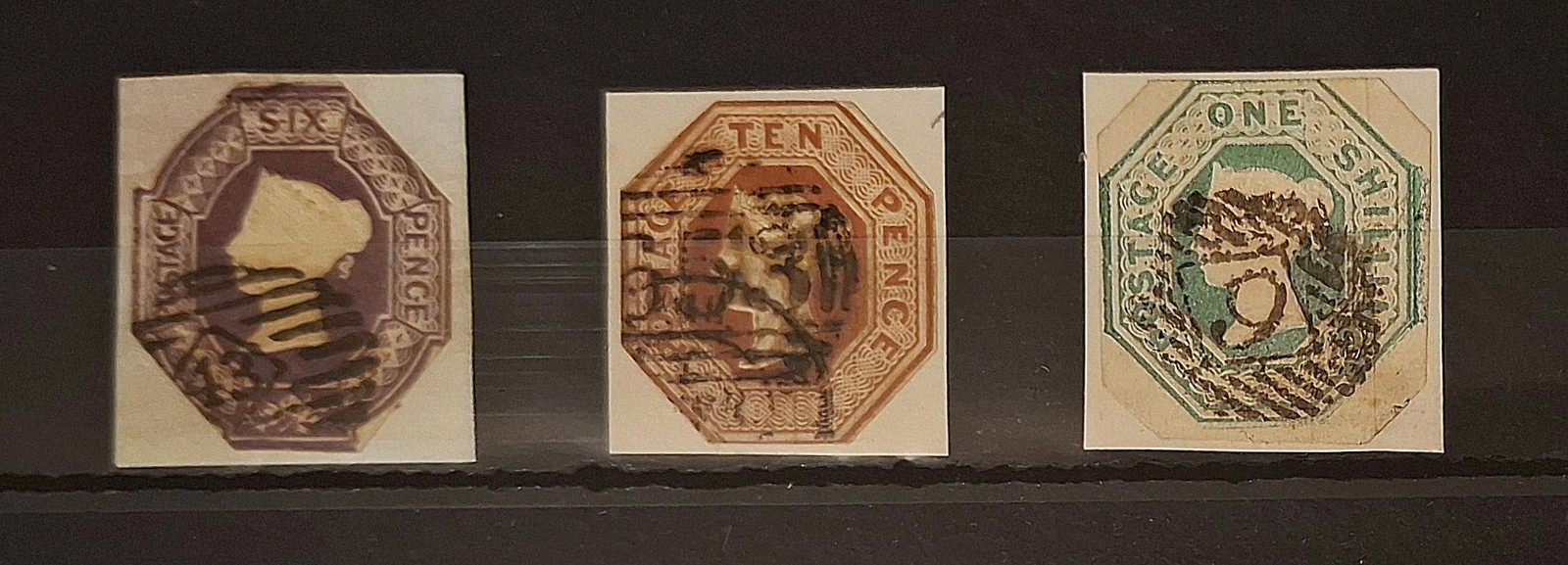 1847 GB stamps SG54, SG57, SG58 (cut to shape) see details | eBay UK
