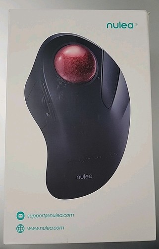 Nulea Wireless Ergonomic Trackball Mouse, Rechargeable, Bluetooth. New ...