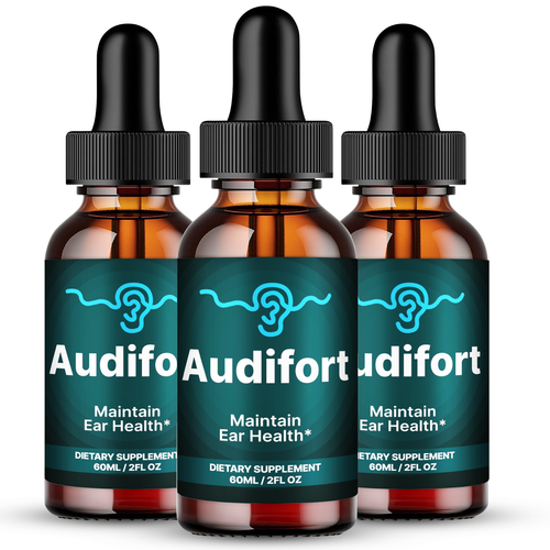 (3 Pack) Audifort Tinnitus Drops, Advanced Ear Health & Hearing Support ...
