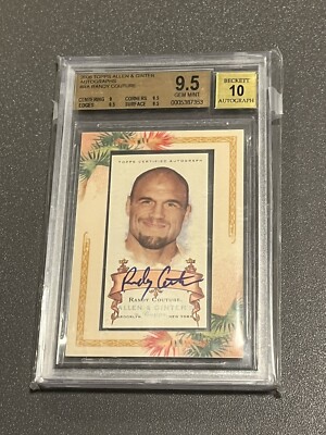 2006 Topps Allen & Ginter Rookie Card Auto Randy Couture UFC BGS 9.5/10 ...