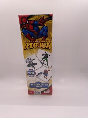 Spider Sense Spider-Man, 72 Card Memory Match Game, Marvel, 2-4 Players ...