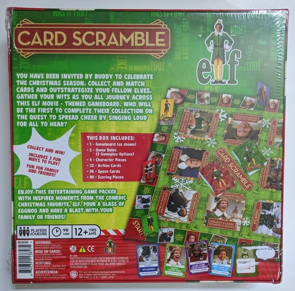 Elf Card Scramble A Game Of Collection And Strategy Card Game Christmas ...