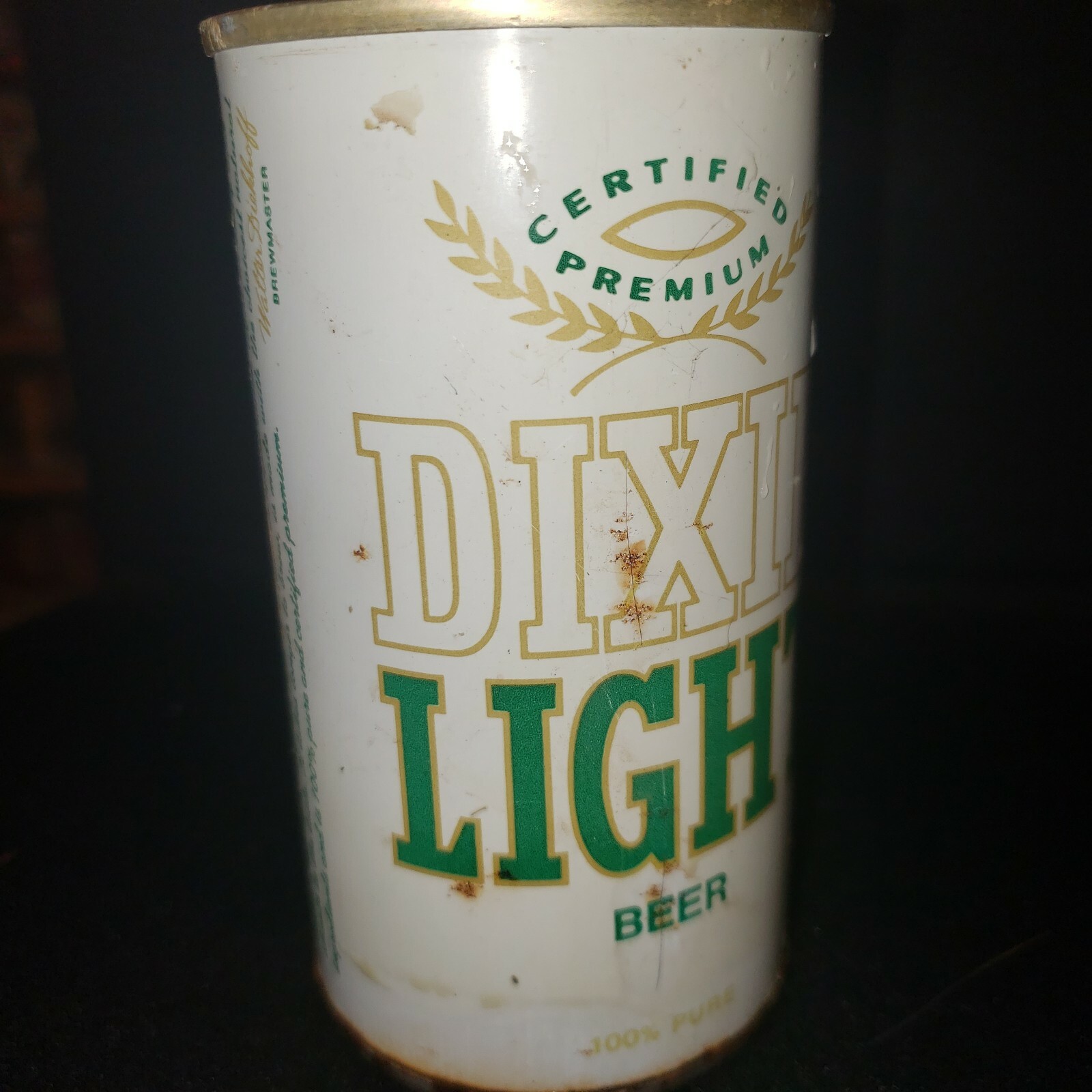 Dixie Light Beer Straight Steel Dixie Brewing New Orleans LA BO empty ...