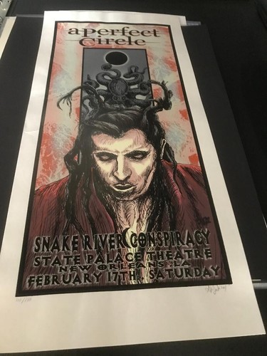 PERFECT CIRCLE SILKSCREEN poster / ALLEN JAEGER / 2001 / SIGN-NUMB ...