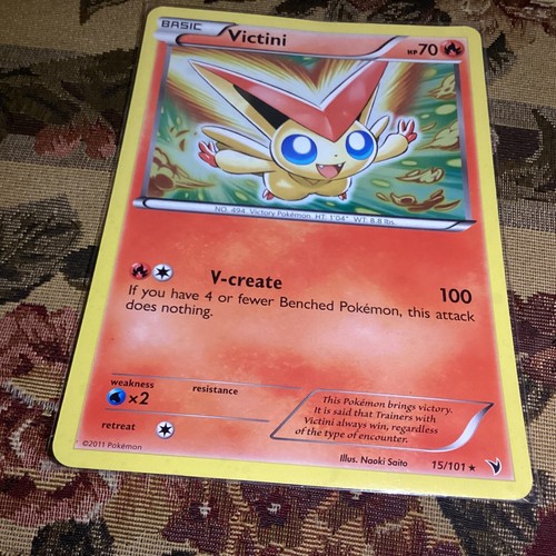 Jumbo Victini Pokemon Holo Card 15/101 | eBay