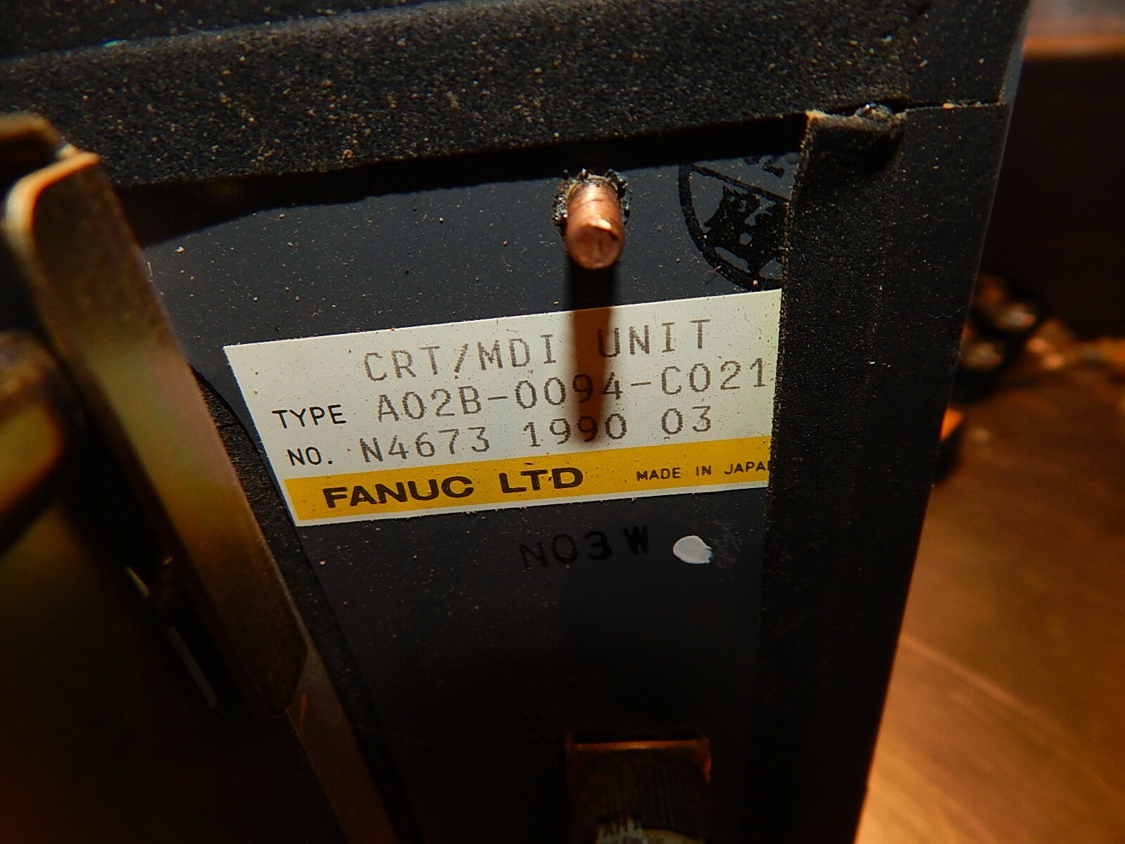 Fanuc A02B-0094-C021 CRT/MDI Unit N4673 1990 03 Keyboard N860-3161-T001-03A | eBay