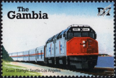 AMTRAK Coast Starlight GM EMD Class SDP40F #569 Diesel-Electric Train ...