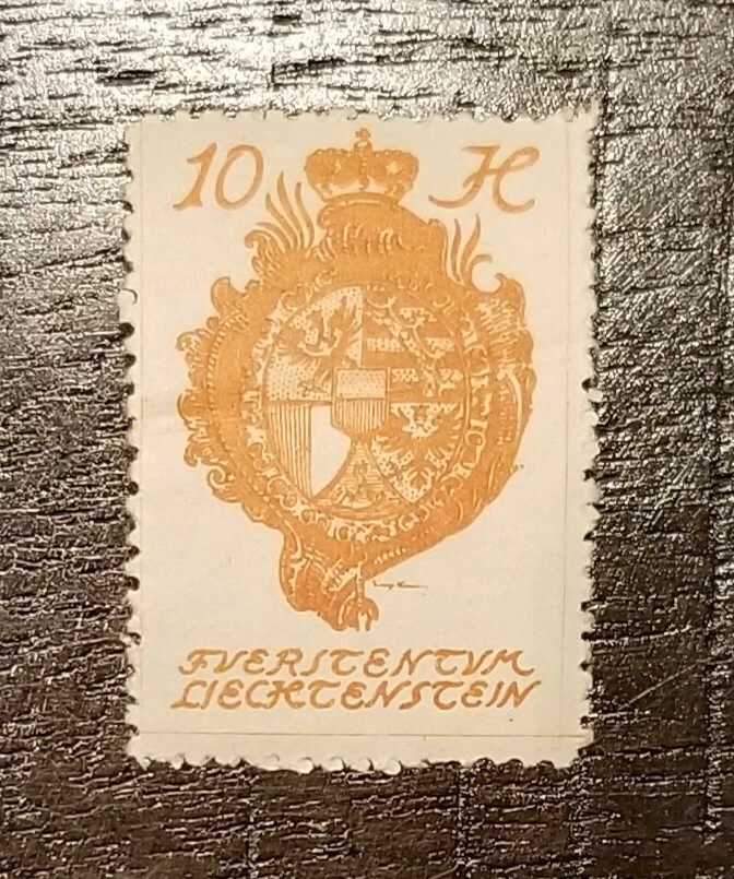 Used Liechtenstein Postage Stamp....Coat of Arms, 10 Heller 1920 | eBay