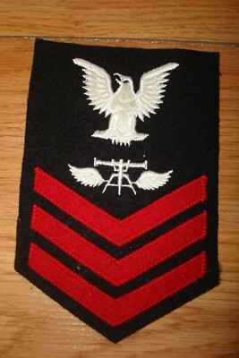 NAVY 1ST CLASS FIRE CONTROLMAN RATING BADGE E6 | eBay