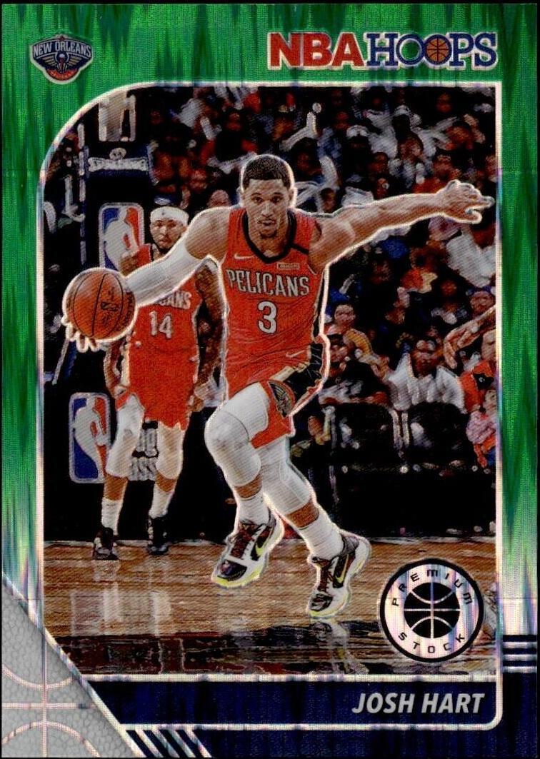 2019-20 Panini NBA Hoops Premium Stock - Josh Hart #117 Green Flash ...