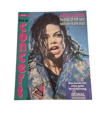 Michael Jackson Live In Concert May 1997 Germany Magazine | eBay Australia