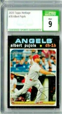 2020 Topps Heritage Albert Pujols CSG 9 | eBay