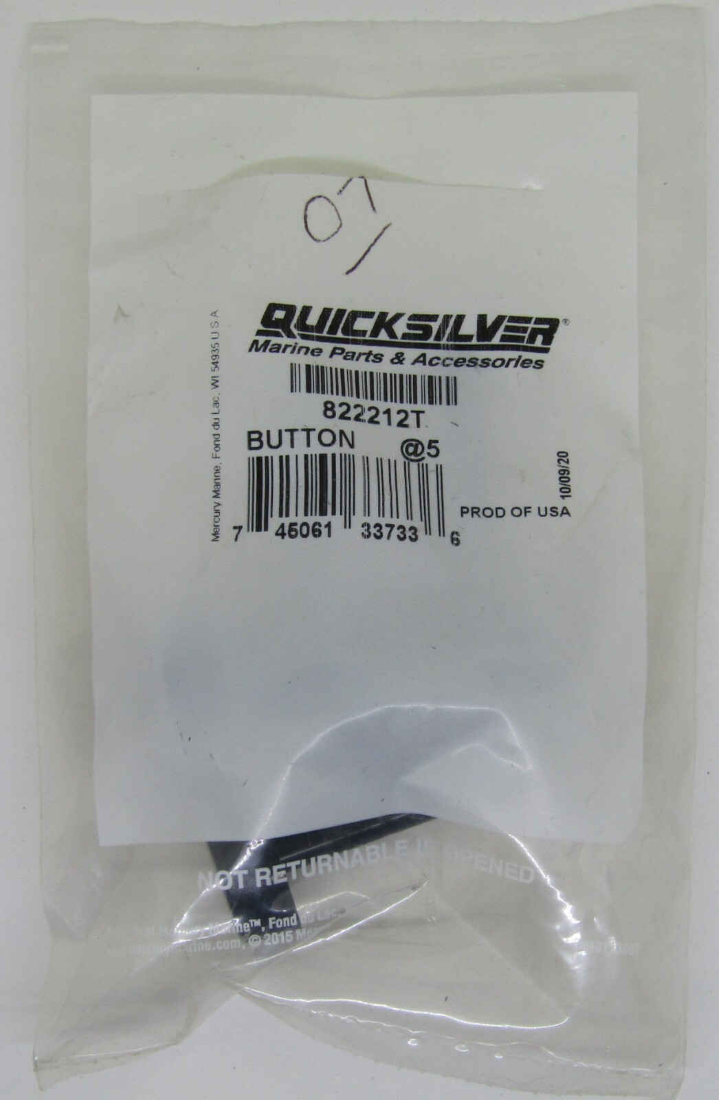 New Quicksilver Mercury Marine Boat OEM Button Lot of 4 Part No ...