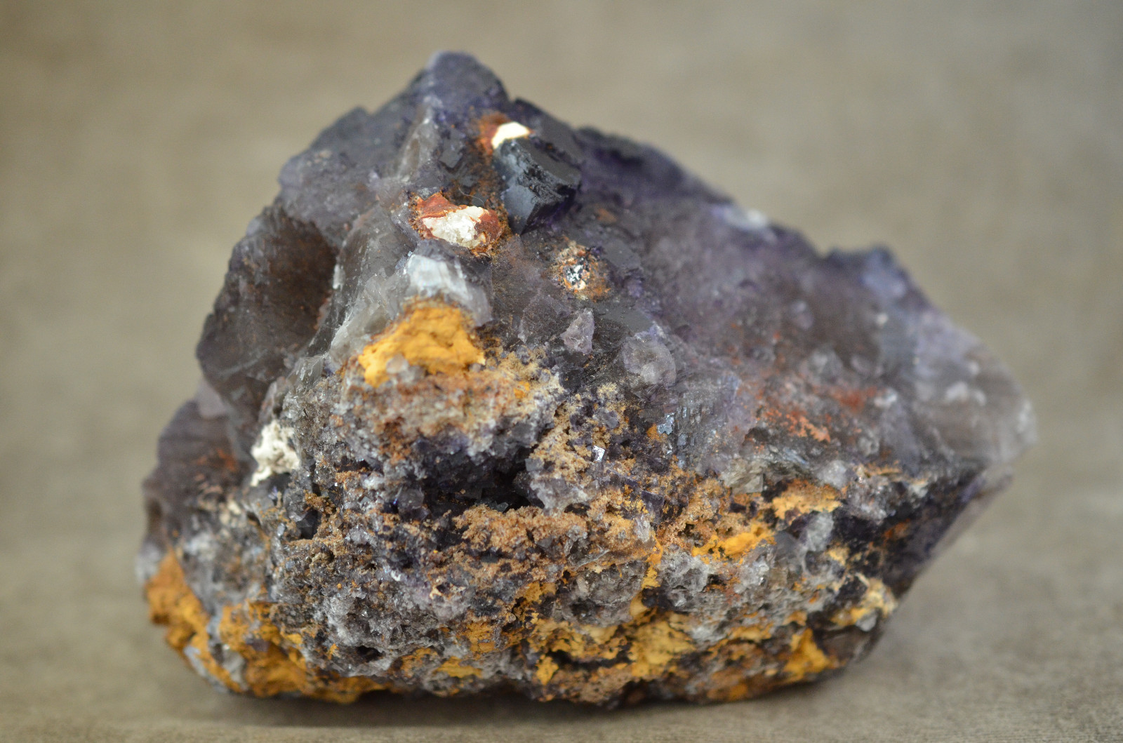 Large Muzquiz Purple Fluorite Crystal Cabinet Specimen Musquiz Coahuila ...