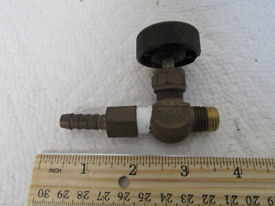 Matheson 100S Brass Gate Valve With Brass Hose Barb | eBay