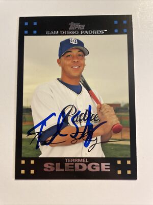 2007 Topps Baseball Terrmel Sledge Autographed Card #534 CB216 | eBay