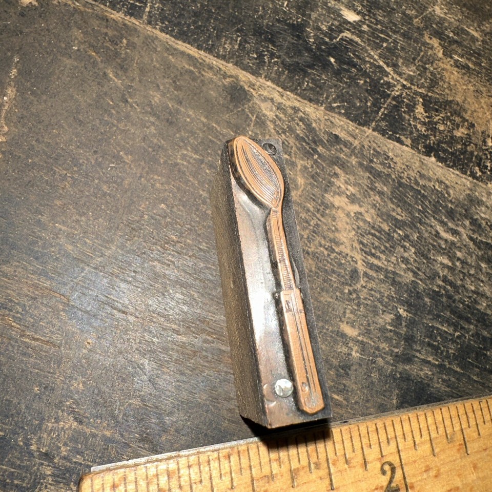 Printing Block “ Serving Spoon “ Copper Face | eBay