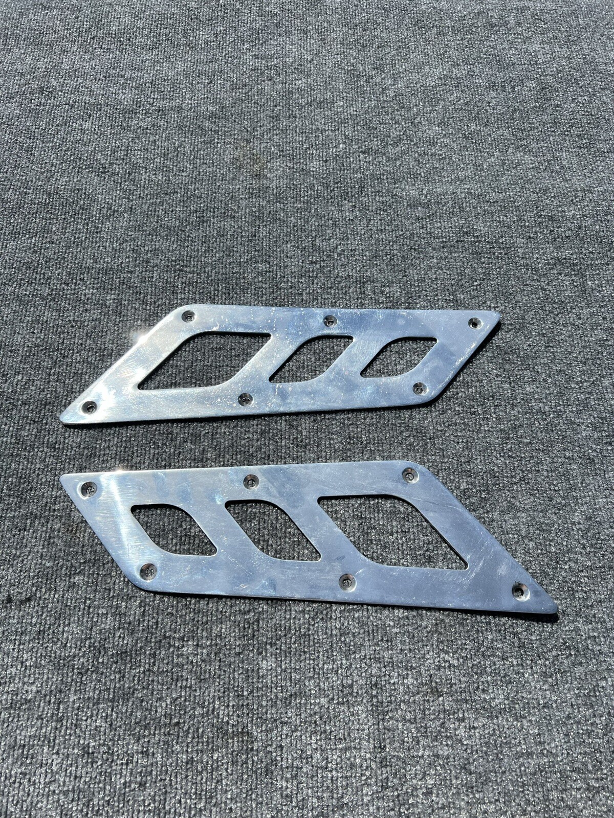 Kawasaki 440 550 JS SX JETTRIM POLISHED Hull Side Braces JS550 | eBay