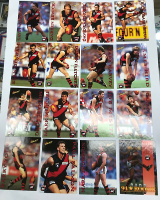 1995 Select AFL Series 1 Trading Card Base Card Team Set Essendon (15 ...