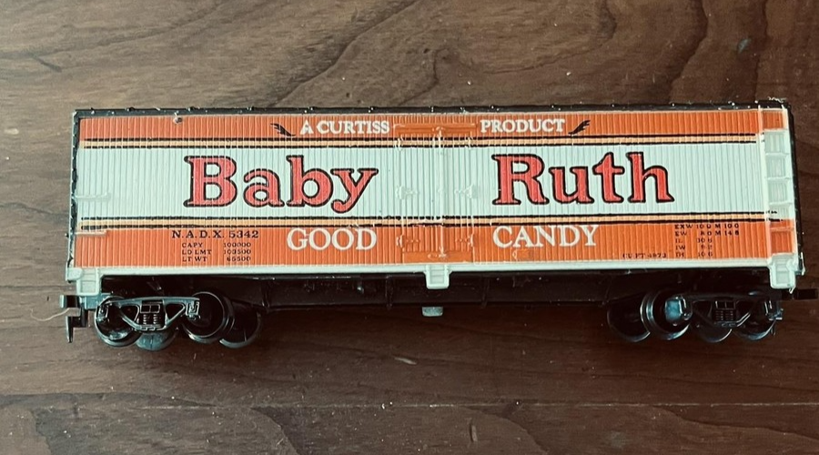 Baby Ruth Good Candy HO Scale Box Car Orange Advertising Train Freight ...